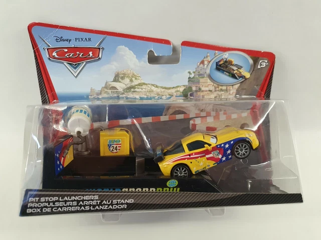 DISNEY PIXAR CARS Pit Stop Launchers Jeff Gorvette, W6602, Nip, # V ...