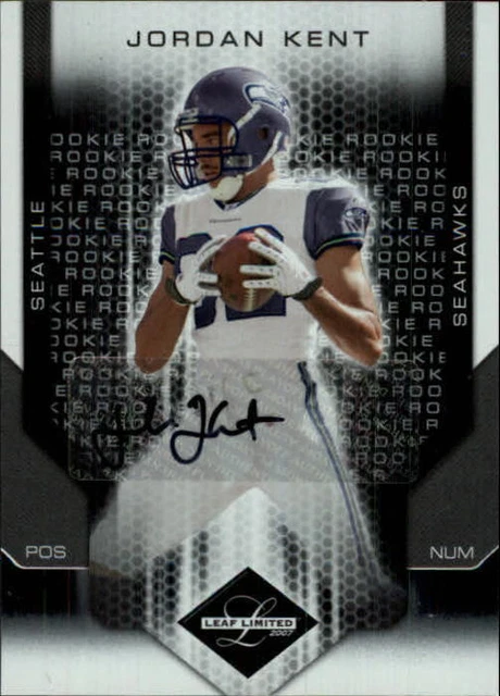 2007 LEAF LIMITED Football Card #292 Jordan Kent Rookie /245 EUR 11,03 ...