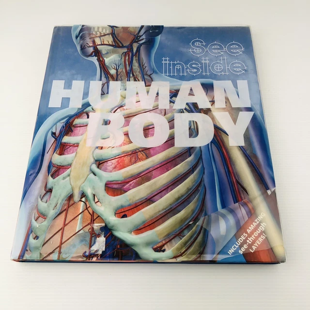 SEE INSIDE HUMAN Body Book with see-through layers Human Anatomy HB ...