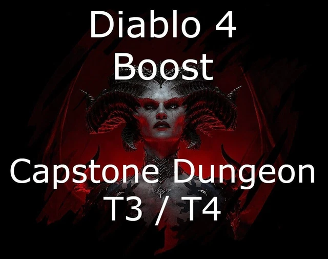 DIABLO 4 BOOST - Capstone Dungeon Worldtier 3 (T3) / Worldtier 4 (T4 ...