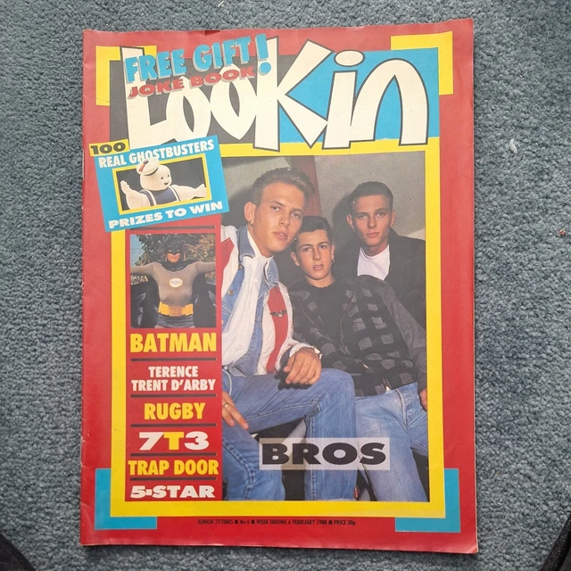 LOOK-IN MAGAZINE FEB 6th 1988 Bros and Terence Trent D'Arby posters £6. ...