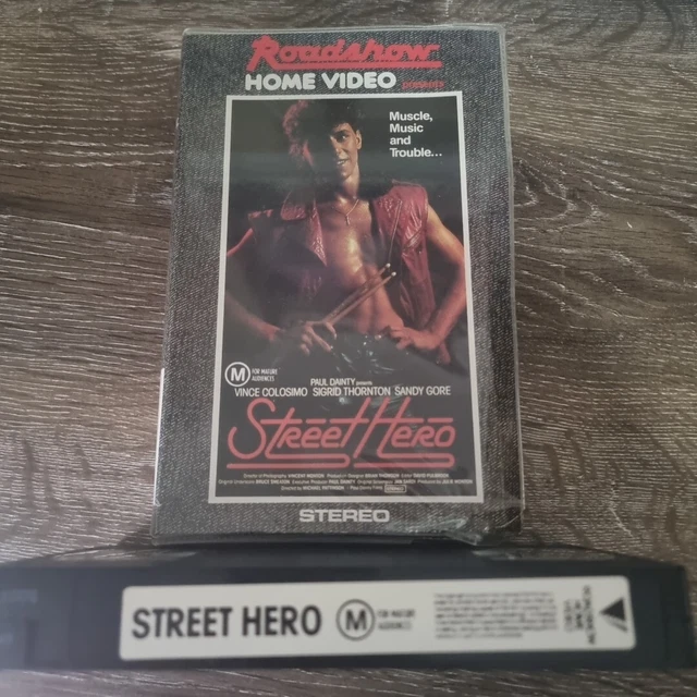 STREET HERO 1985 VHS Roadshow Home Video Clamshell Case RARE $29.97 ...