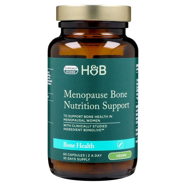 HOLLAND AND BARRETT Menopause Bone Nutrition Support 60 Capsules £24.89 ...