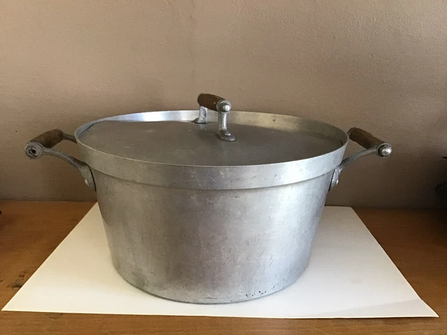 ANCIENNE MARMITE ALU Tournus cuisine campagne rustique EUR 45,00 ...