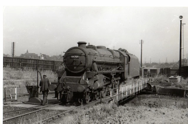 RAIL PHOTO LMS 460 Black 5 44709 Newton Heath shed Manchester LYR £2.39 ...