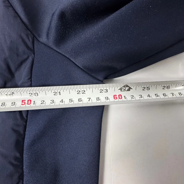 ATHLETA INLET DOWN Hooded Puffer Jacket in Navy Blue womens XL $62.51 ...