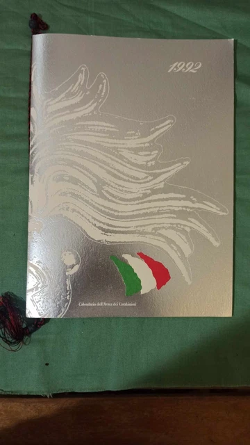 CARABINIERI WEAPON HISTORICAL Calendar - 1992 Excellent With Cordon £11 ...