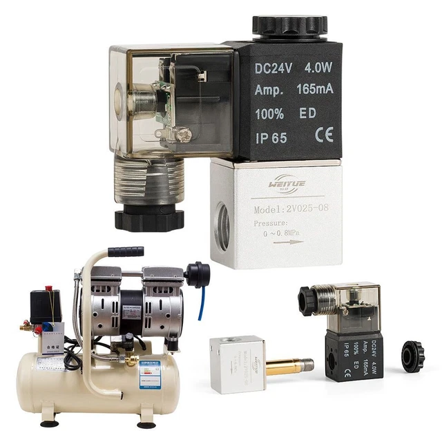 PNEUMATIC AIR VALVE Control Closed Pneumatic Valve Coil Air Solenoid ...