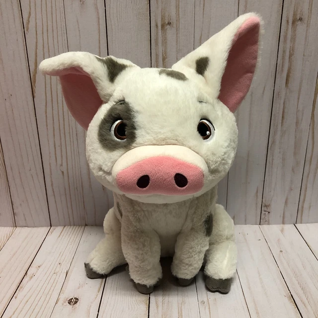 DISNEY MOANA PUA the Pig Plush Stuffed Animal 12 Inch Pink Brown Spots ...