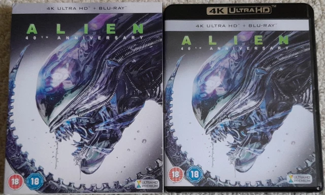 ALIEN 40TH ANNIVERSARY 4K Ultra Hd + Blu-Ray + Slip Cover Sigourney ...