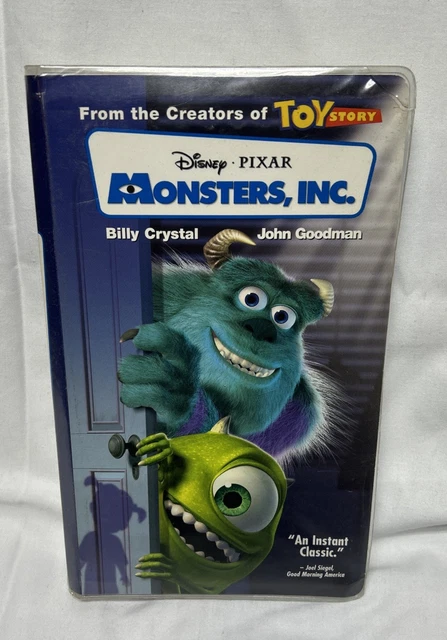 MONSTERS, INC. VHS, 2002 DISNEY PIXAR Billy Crystal John Goodman ...