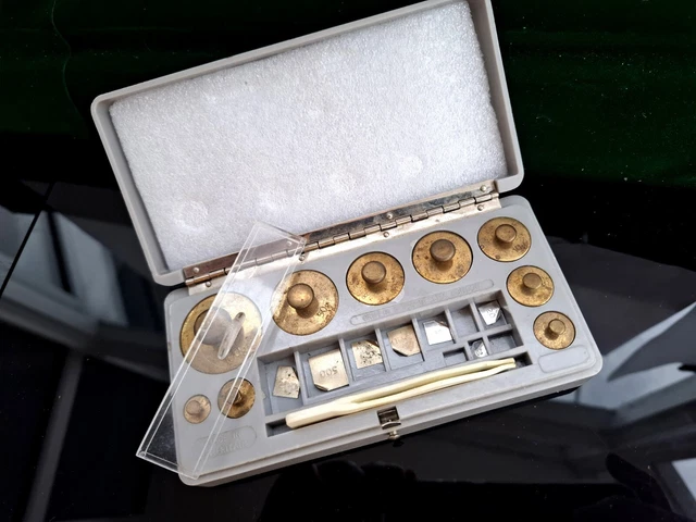 VINTAGE GRIFFIN WEIGHTS / Weight Set Scientific Apothecary In Orig ...