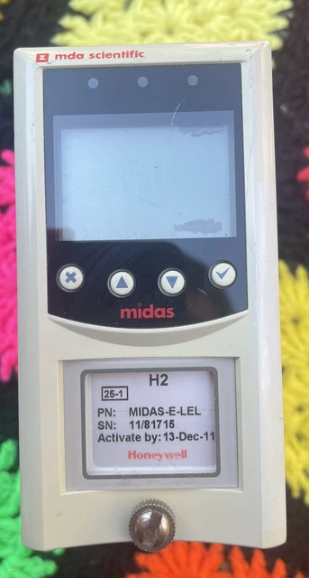 HONEYWELL MIDAS-E-LEL TRANSMITTER With Sensor Cartridge Gas Detector ...