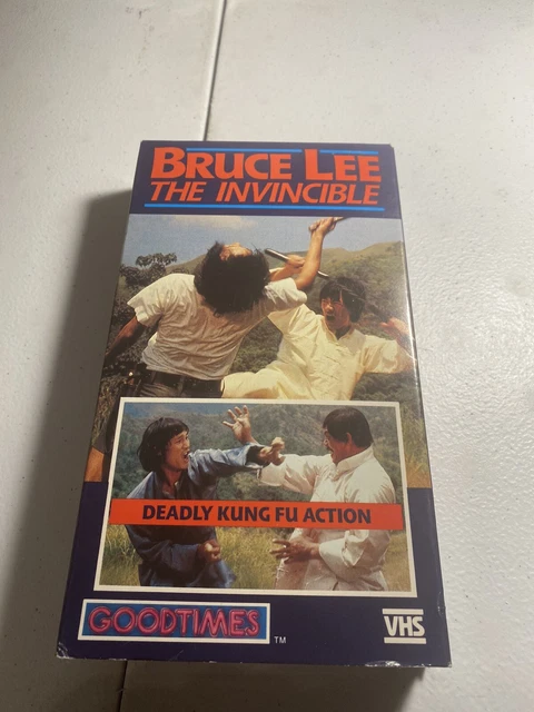 BRUCE LEE THE Invincible VHS Goodtimes Home Video Oscura Azione Kung Fu ...