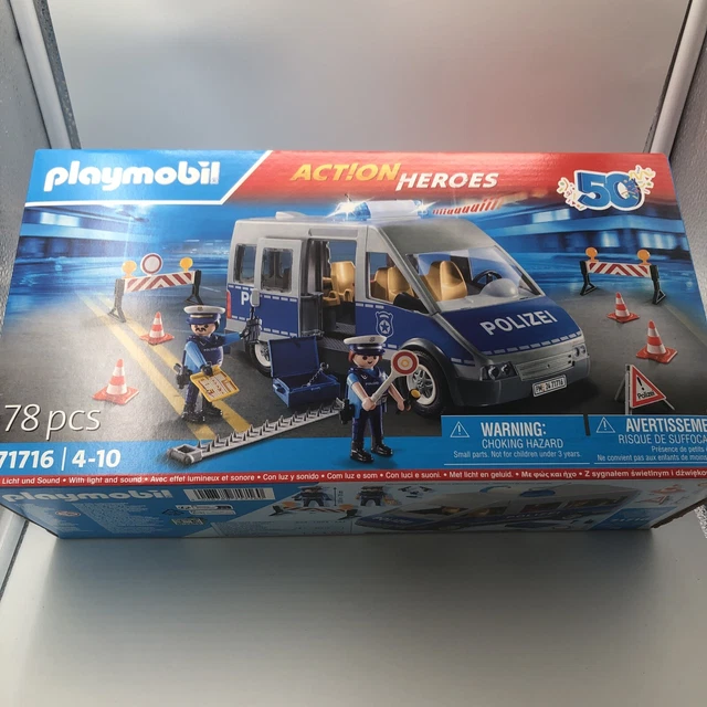 PLAYMOBIL ACTION HEROES Set 71716 Neu in Ovp Polizei Bus Jungs NEU Top ...