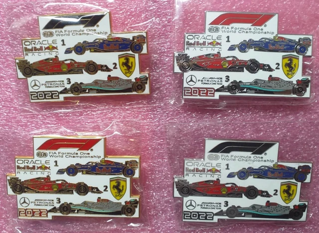 PINS 4 SUPERBES GRAND PIN'S F1 RED BULL, FERRARI, MERCEDES, voir ...