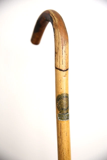 VINTAGE AMERICAN LEGION Boston 1930 Wood Walking Cane Stick Antique ...