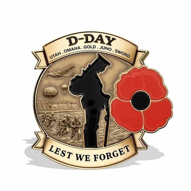 LIMITED EDITION D-DAY 80th Anniversary Commemorative Badge D-Day ...