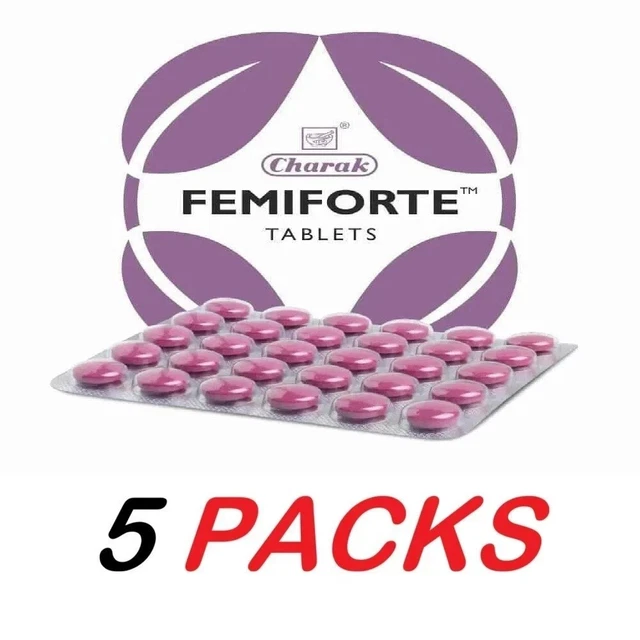 FEMIFORTE TABLETS BY Charak For Female Health & Hormonal Balance 150 ...