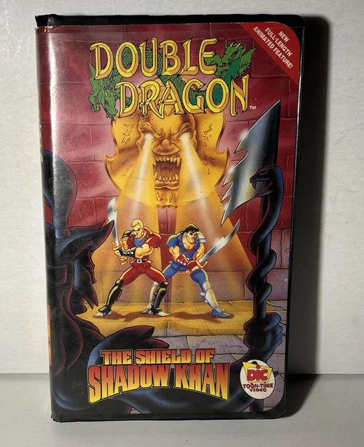 DOUBLE DRAGON THE Shield of Shadow Khan VHS 1994 Movie Vintage Animated ...