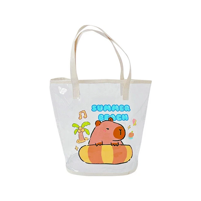 CAPYBARA JELLY BAG Beach Bag Capibara Shoulder Bags Large Capacity ...