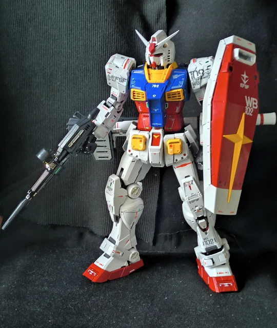 13& BUILT PG 1/60 Unleashed RX-78-2 gundam Perfect Grade on decals ...