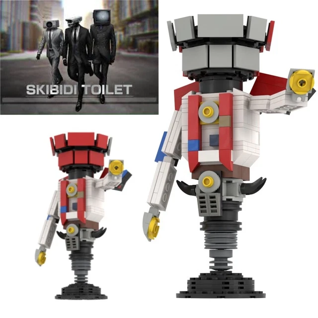 INTERACTIVE SKIBIDI TOILET Light Bulb Man Building Toy 230pcs Abs ...