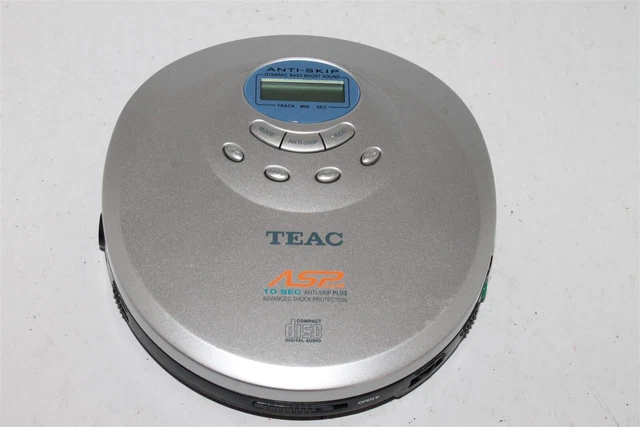 TEAC PORTABLE CD Player Model PD-P219C Working Anti Skip Buffer $39.99 ...