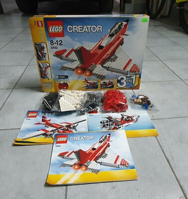 LEGO CREATOR 5892 Jet 3 in 1- completo 100% - con istruzioni originali ...