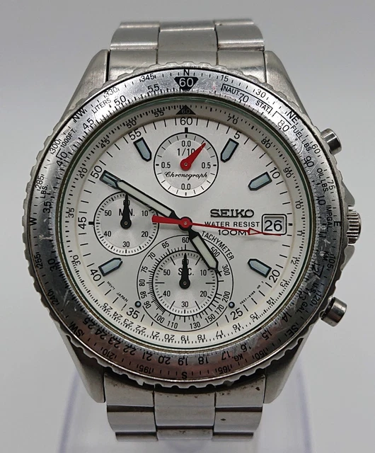 SEIKO CHRONOGRAPH V657-8120 Quartz Men's Watch (Battery Replaced) $214. ...