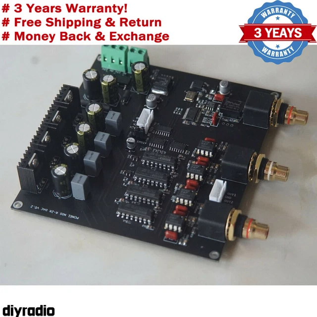 HIFI R2R DAC PCM61 Decoder Four-parallel Differential Design Vinyl ...