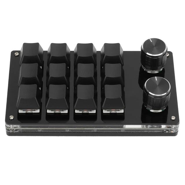 ONE HANDED MACRO Mechanical Keyboard 12 Key Multifunction DIY ...
