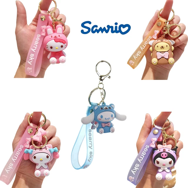 MY MELODY KUROMI Hello Kitty Cinnamoroll Doll Toy Figure Pendant Keychain Gift £4.50 - PicClick UK