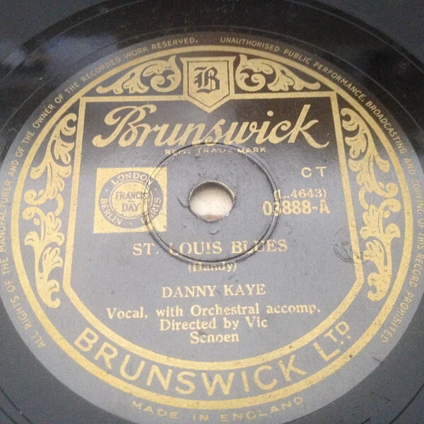 DANNY KAYE - St. Louis Blues / Ballin' The Jack (Shellac, 10") EUR 22 ...