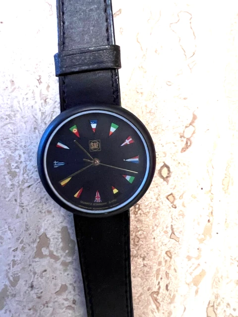 MONTRE ANCIENNE CHARPIER RIEME SAF pays européen ? motif drapeau EUR 10 ...