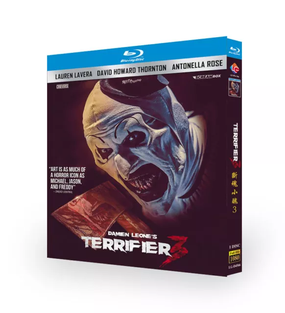 TERRIFIER 3 (2024) BD TV Film US Horror Movie 1-Disc All Region New ...