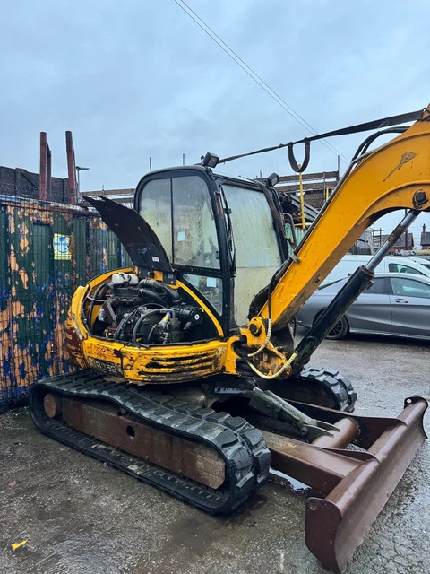 JCB 8052 DIGGER Excavator Mini Digger Spares Or Repairs Non Runner Look ...
