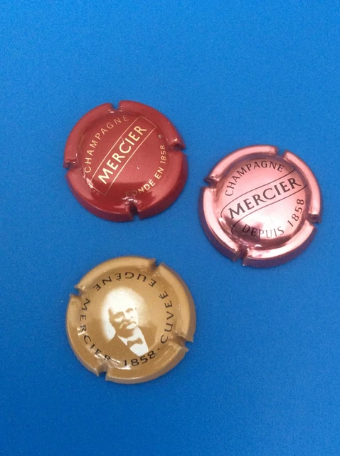 LOT DE CAPSULES Champagne MERCIER 3 Différentes Dont MR MERCIER 1858 ...