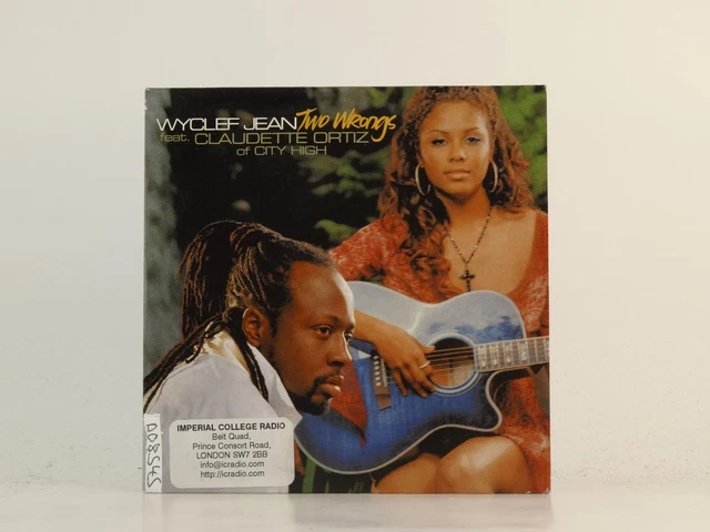 WYCLEF JEAN FT CLAUDETTE ORTIZ TWO WRONGS (H1) 1 piste promo CD pochette carte unique EUR 6,20 ...