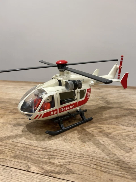 PLAYMOBIL VINTAGE AIR rescue helicopter 4222 missing parts £15.00 ...