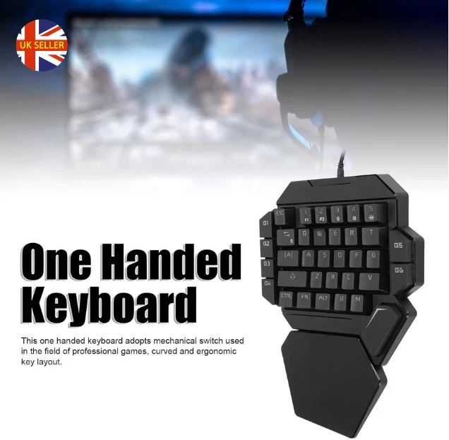 K50 ONE-HANDED MECHNICAL Keyboard RGB, Blue Switch, Bionic Silicone ...