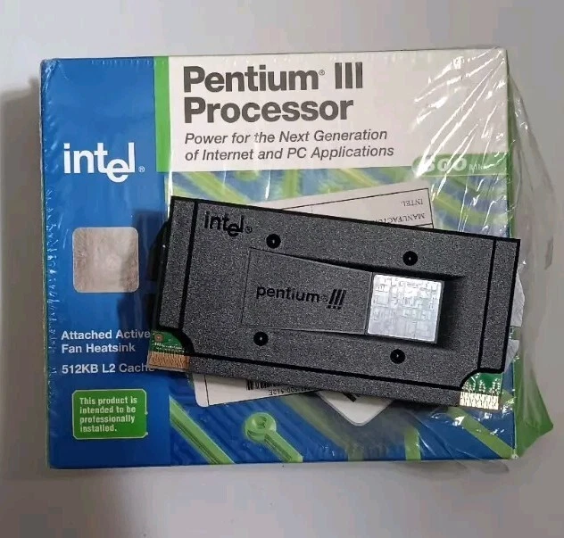 VINTAGE INTEL PENTIUM III 500MHZ 500/512/100/2.0V S1 SLOT 1 CPU Open ...