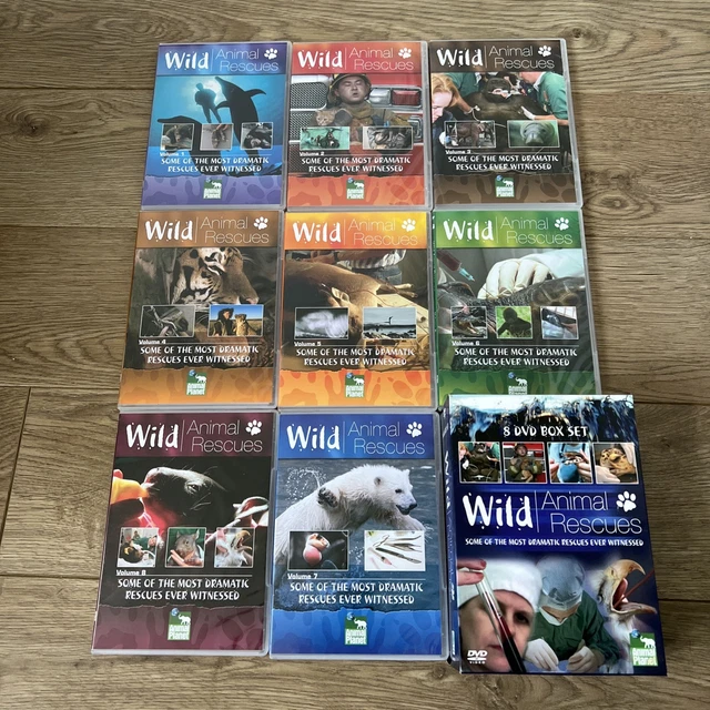 WILD ANIMAL RESCUES DVD cert E 8 discs boxset - Animal Planet £5.99 ...