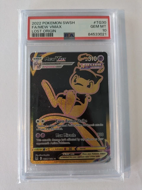 POKEMON CARD MEW VMAX TG30 Lost Origin PSA10 Gem Mint £39.99 - PicClick UK