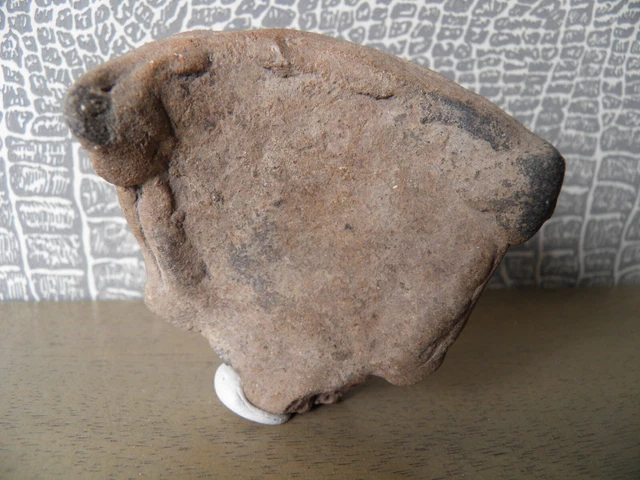 GRANDE TETE PRÉCOLOMBIENNE en terre cuite culture Maya EUR 40,00 ...