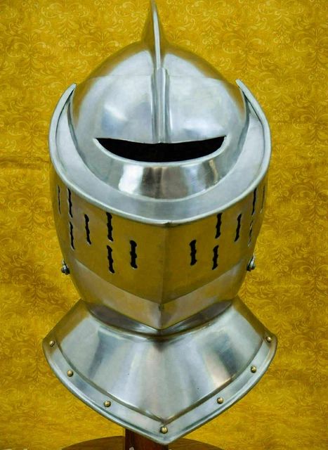 SALLET HELMET EUROPEAN Medieval German Close helm Collectible Halloween ...