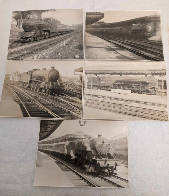 VINTAGE 1950S PHOTOGRAPHS of Steam Engines/Trains taken in Yorkshire x ...