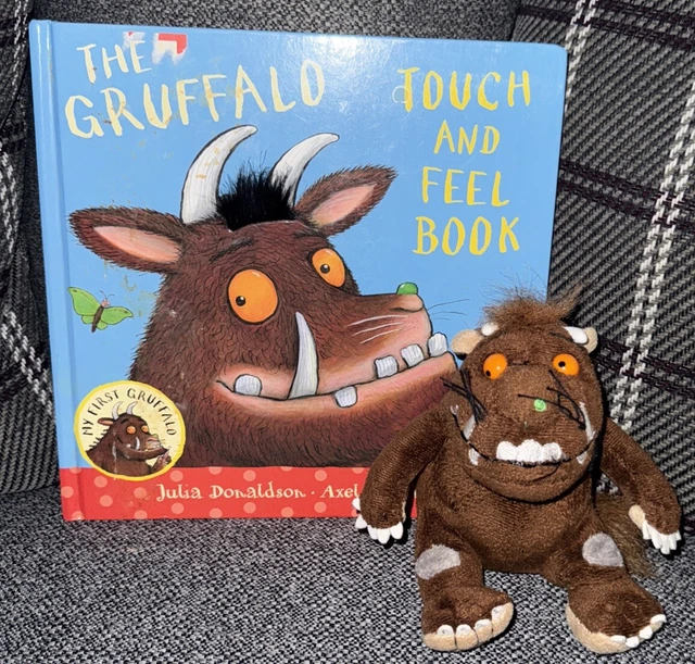 THE GRUFFALO CUDDLY Toy And Touch And Feel Hardback Book £10.00 ...