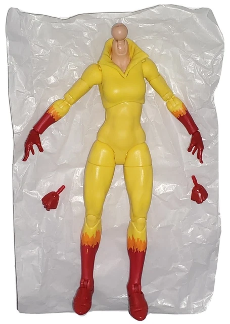 MARVEL LEGENDS FIRESTAR 6" Figure NO HEAD Body Only Spiderman Amazing ...