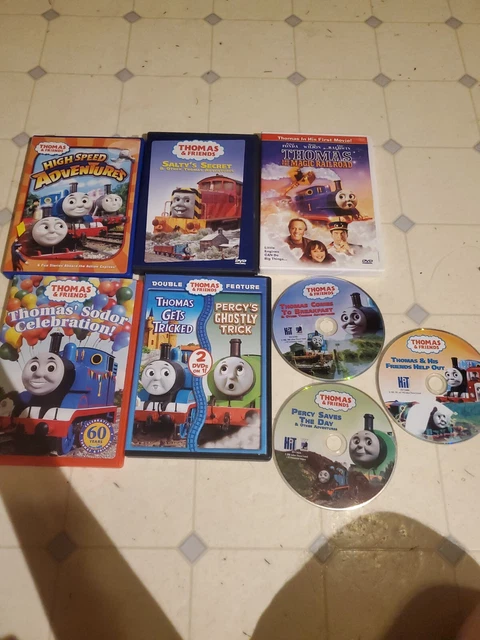 THOMAS AND FRIENDS DVD Lot 8 DVD Lot High Speed Salty Magic Railroad ...